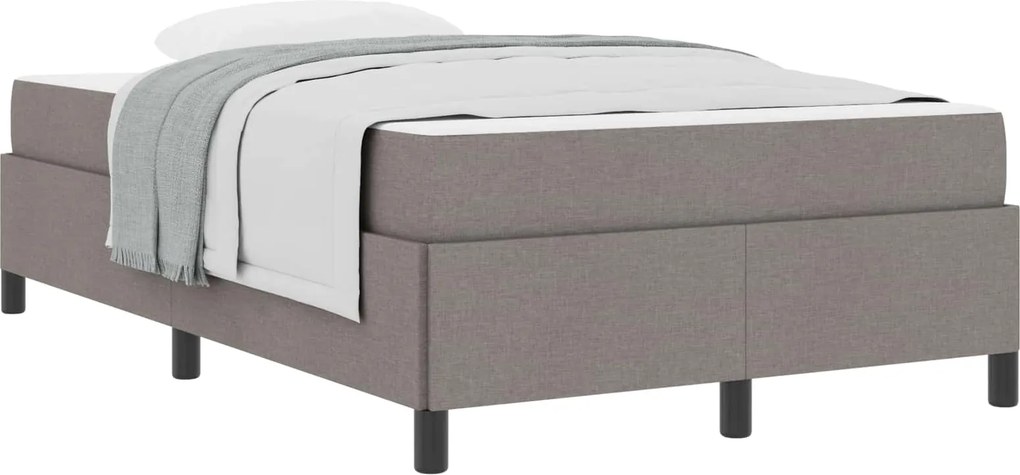 Postel s boxspringem Taupe 120 x 200 cm textil 3398854