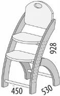 Domestav Klára 1 rostoucí židle smrk Barva: Bílá SB