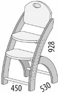 Domestav Klára 1 rostoucí židle smrk Barva: Kaštan SB7