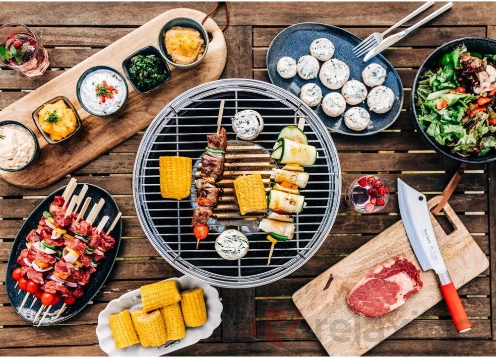 Gril na dřevěné uhlí/přenosný ø 35 cm Classic – LotusGrill