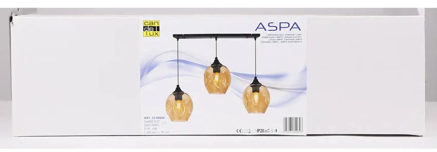 Závěsná lampa ASPA 3xE27 Candellux