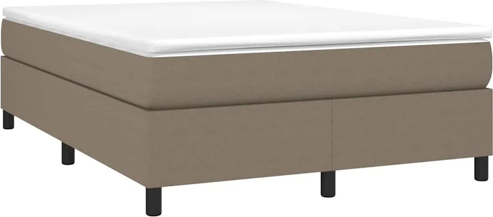 Box spring postel s matrací taupe 140x200 cm textil 3144427