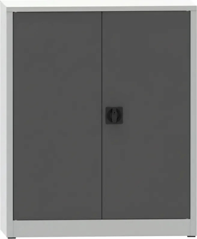 Dílenská policová skříň na nářadí KOVONA JUMBO, 2 police, svařovaná, 1150 x 950 x 500 mm, šedá / grafit