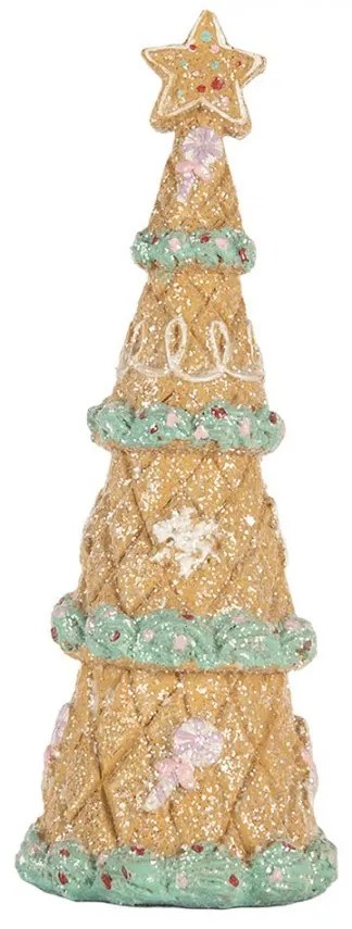 Dekorace vánoční perníkový stromek Gingerbread Tree - Ø 9*25 cm