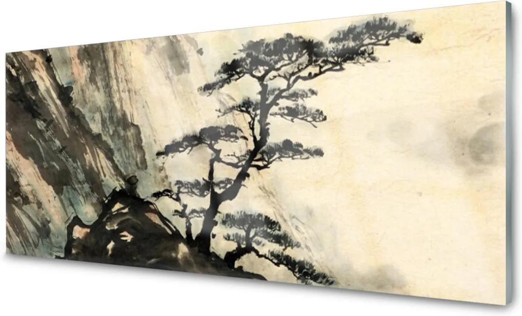 Plexisklo obraz Malovaný Strom Umění