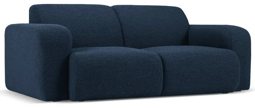 Tmavě modrá pohovka z textilie bouclé 170 cm Molino – Micadoni Home