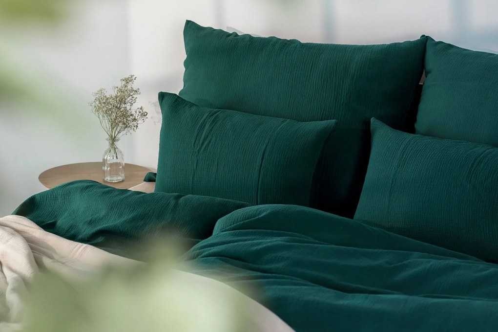 Celoroční mušelínové povlečení Ocean - GOTS Velikost: atypický 240 x 220 + 2 x 70 x 90