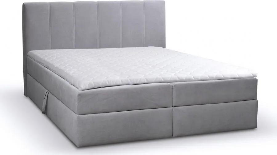 Casarredo - Komfort nábytek Čalouněná postel EVENA 140x200, s úložným prostorem, výběr látek | potah: monolith 77