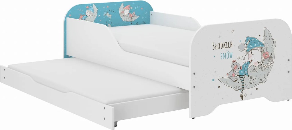 Wooden Toys Dětská postel MIKI 160x80 ŚPIOCH s funkcí spaní (1)