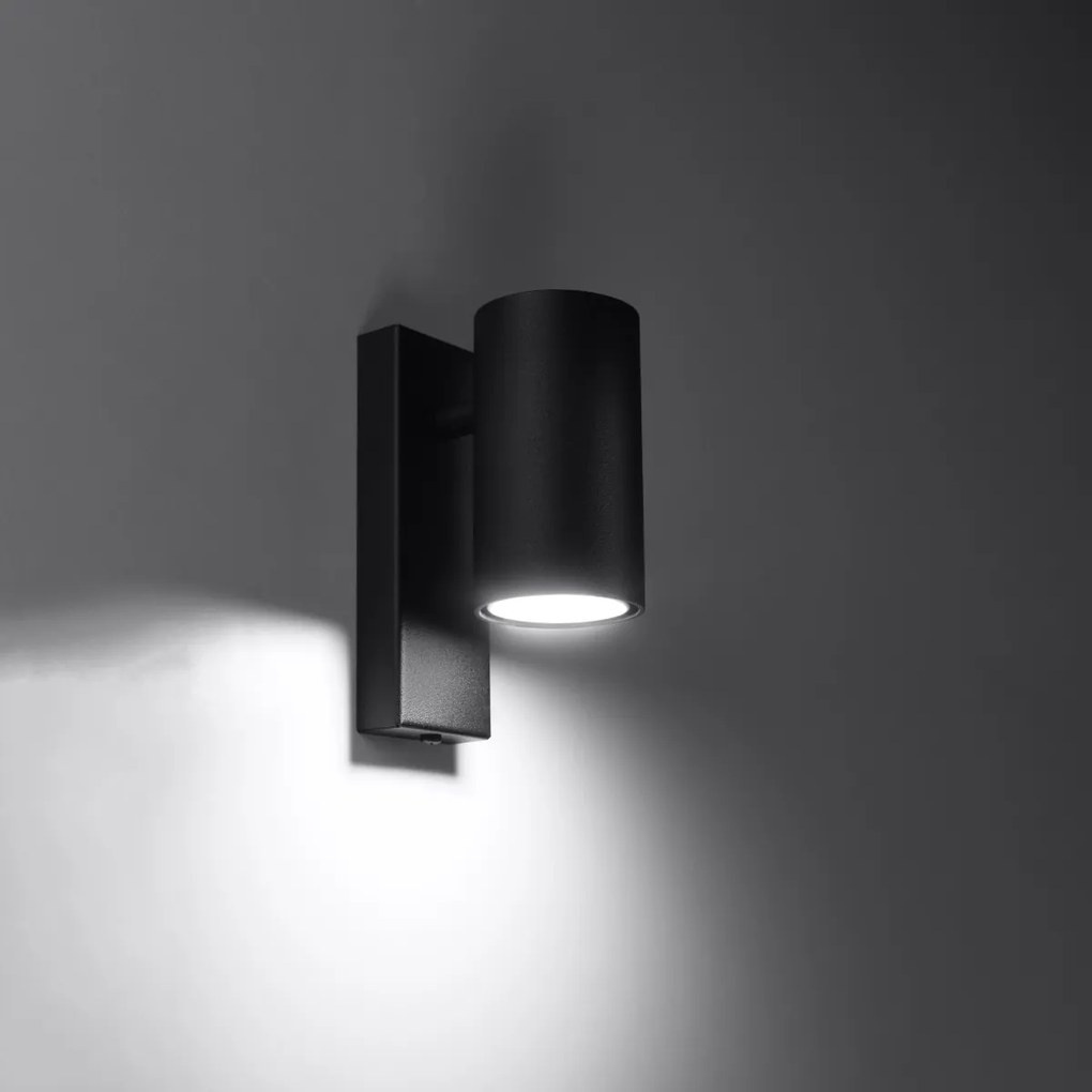 Sollux Lighting Nástěnné svítidlo UTTI černé