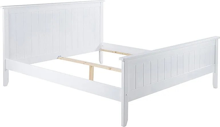 Design by scandinavia Postel dřevěná Piana, 120x200 cm, bílá 5252
