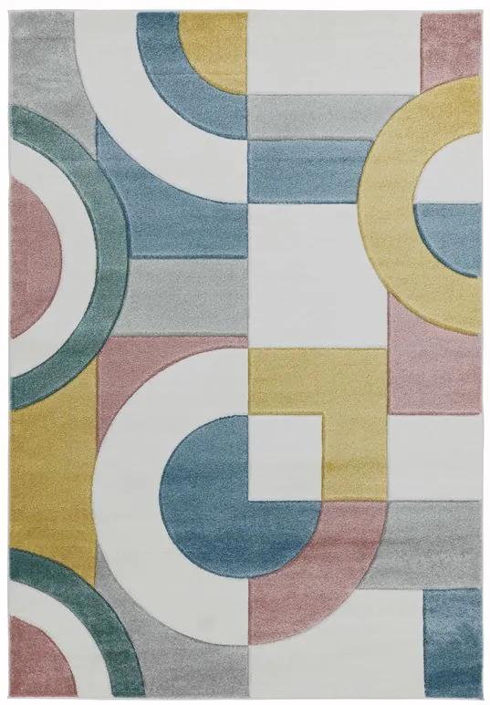 Moderní kusový koberec Sketch SK08 Geometrický vzor vícebarevný Rozměr: 160x230 cm