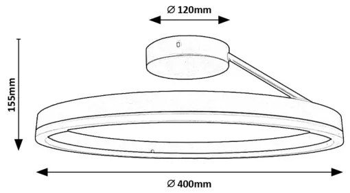 Rabalux 71302 - LED Stropní svítidlo ISAURE LED/24W/230V