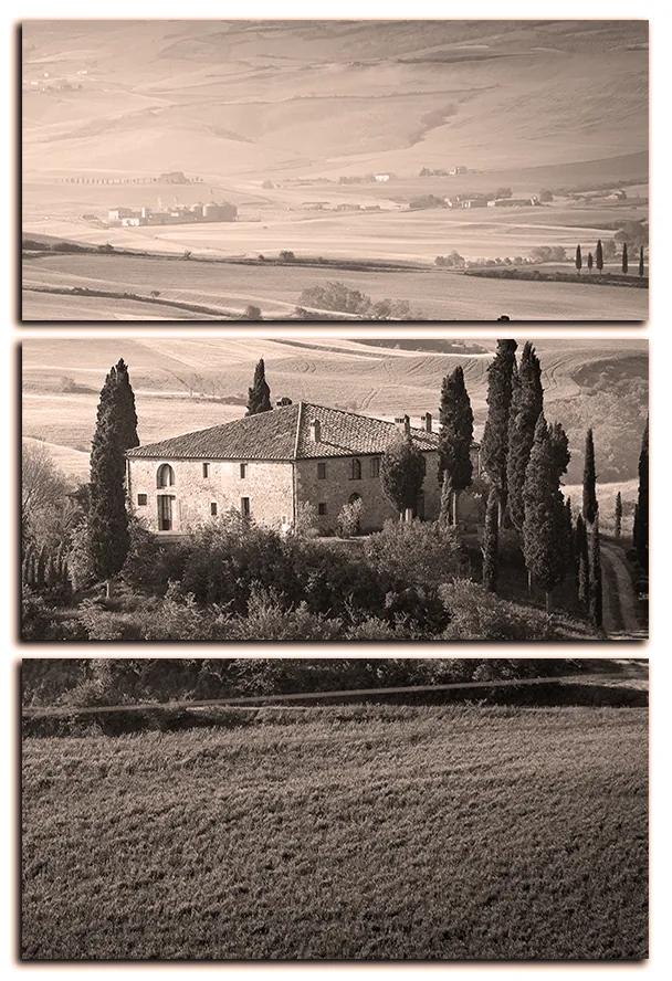 Obraz na plátně - Italská venkovská krajina - obdélník 7156QB (105x70 cm)
