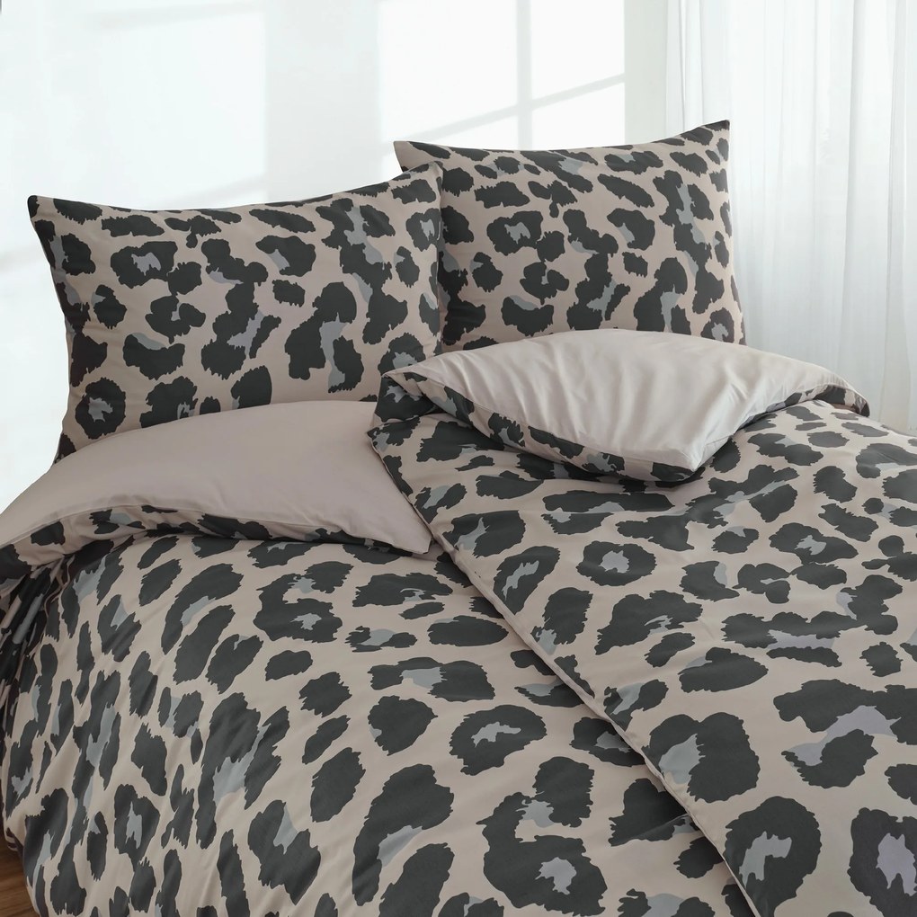 Florella Povlečení Renforcé Beluni Benny Beige Rozměr: 70x90 + 140x200 cm