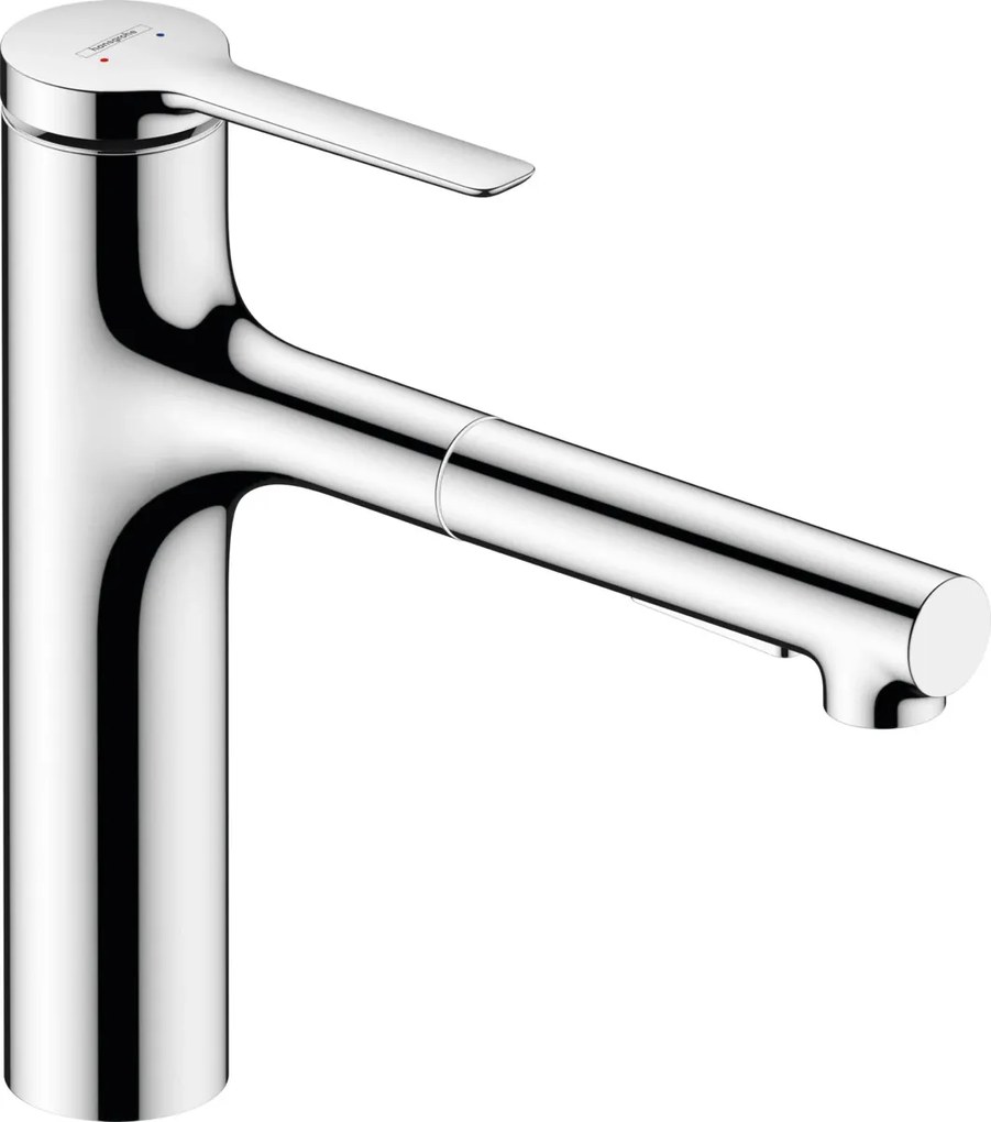 Hansgrohe Zesis M33, páková kuchyňská baterie 160, vytahovací sprška, 2jet, chromová, HAN-74822000