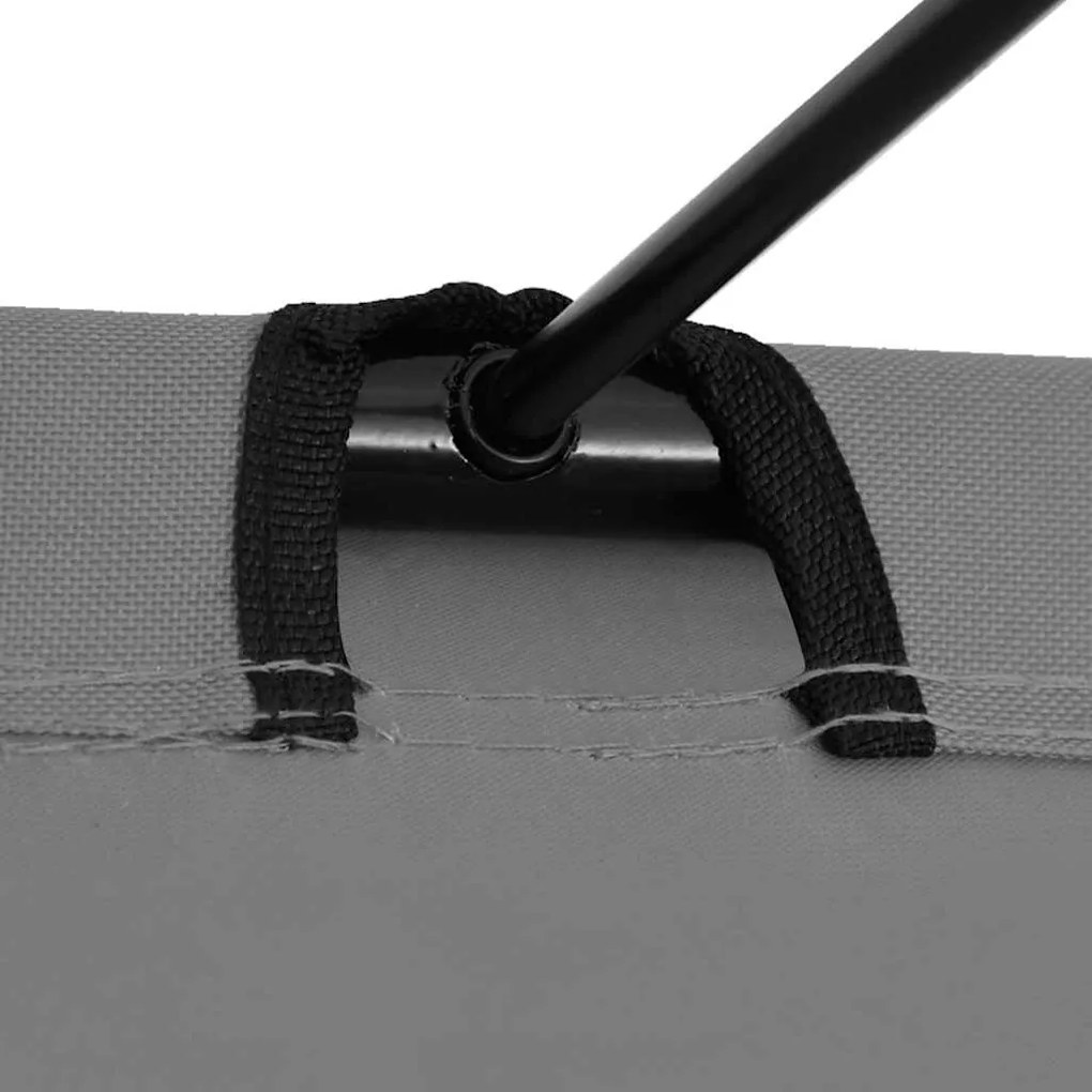 Kempingové postele 2 ks 180x60x19 cm oxfordská látka ocel šedé 312486
