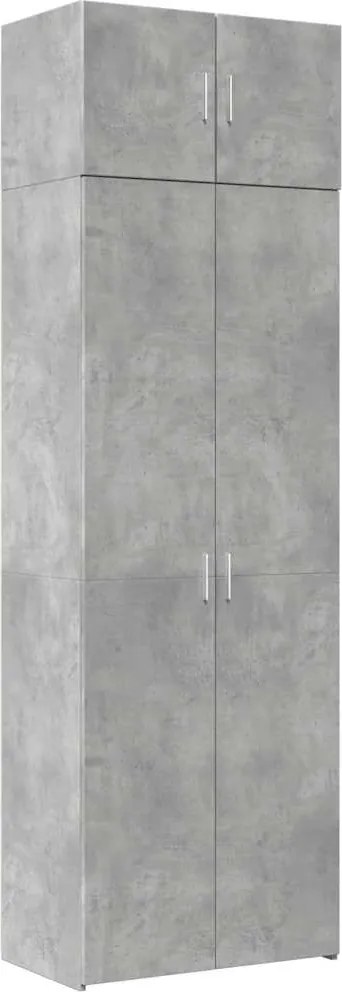 Úložná skříňka betonově šedá 70x42,5x225 cm kompozitní dřevo 3281332