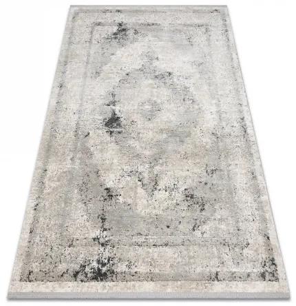 Dywany Luszczow Kusový koberec TULS střapce 51321 Vintage, rámu, růžice béžový / šedá Rozměr koberce: 140 x 190 cm