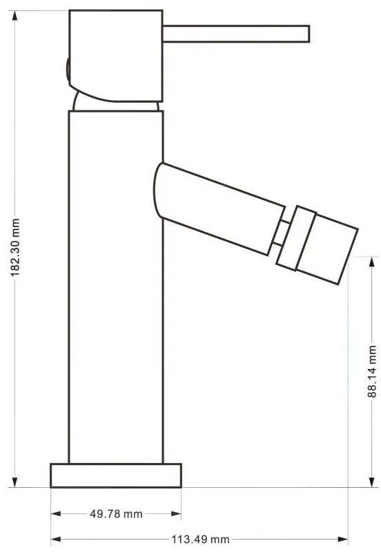 Mexen Rumba bidetová baterie, zlatá, 73520-50