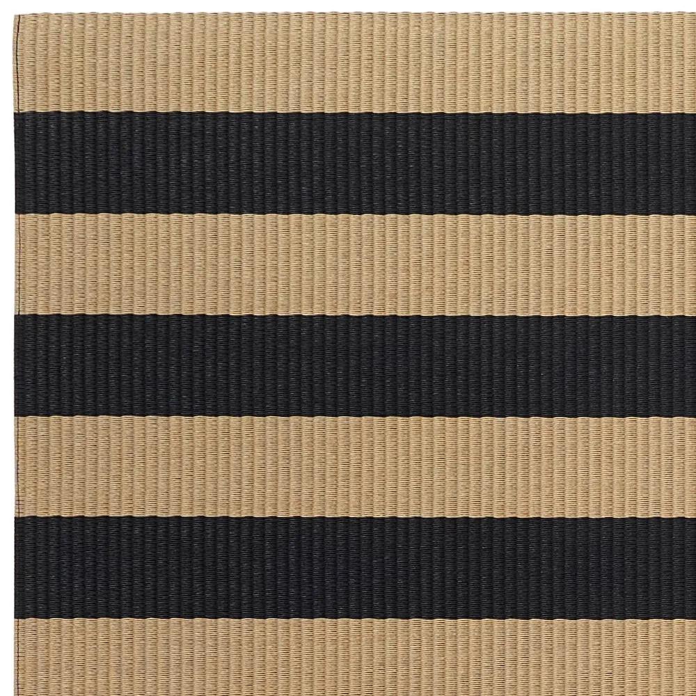 Koberec Big Stripe: Béžovo-černá 80x140 cm