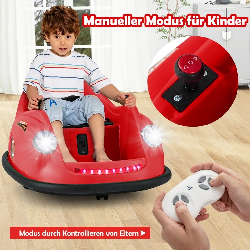 Costway 12 V Bumper Car Dětské elektrické auto do nárazníku s dálkovým ovládáním
