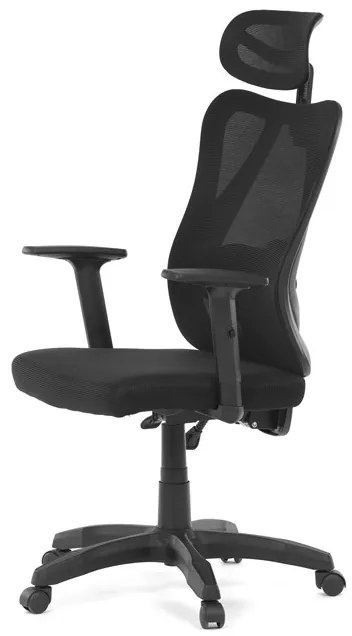 Ergonomická kancelářská židle ORVIN - černá síťovina Barva: černá