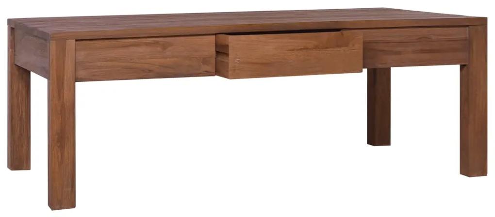 vidaXL Konferenční stolek 110 x 60 x 40 cm masivní teakové dřevo