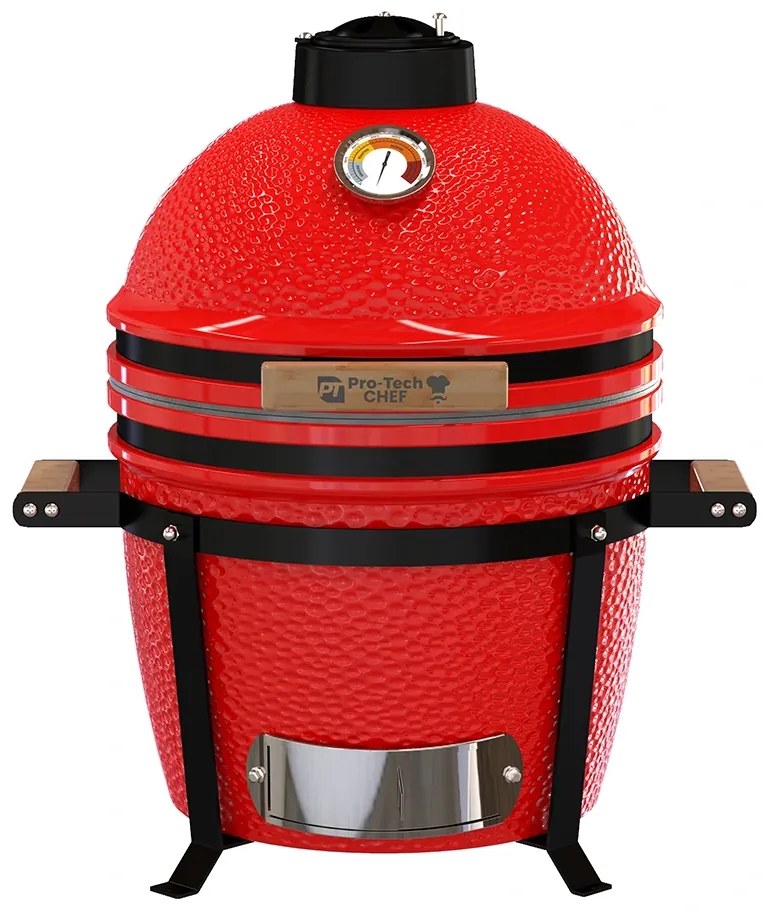Gril Kamado Egg 16T" keramický, průměr 33,5 cm, červený