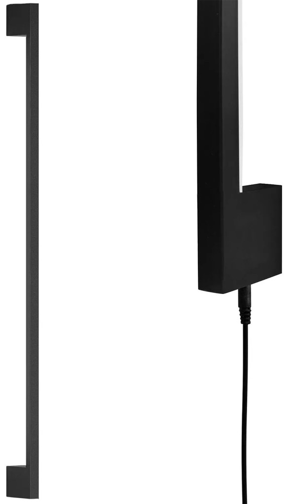 Toolight Toolight, LED nástěnné svítidlo 80cm, 12W, 3000K, LHJ063-W, černá matná, OSW-60032