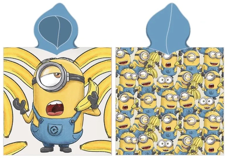 Carbotex dětské pončo Mimoni Banana 50x110 cm