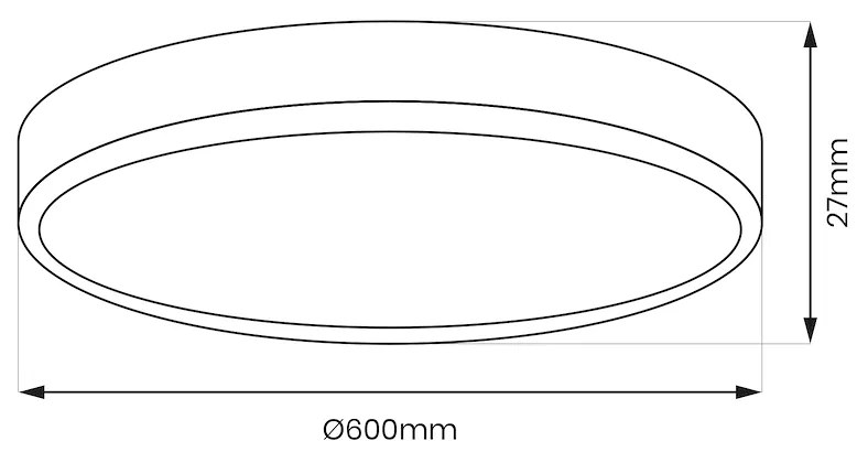 Stropní LED svítidlo Maq, 1x LED 50w, 3000-6500k, b