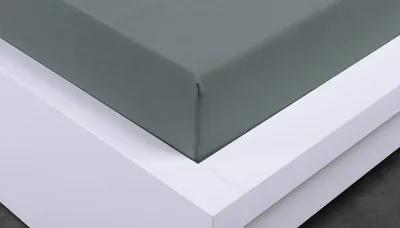 XPOSE ® Jersey prostěradlo Exclusive dvoulůžko - tmavě šedá 200x220 cm