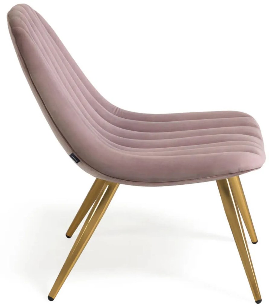 Židle marlene velvet růžová MUZZA