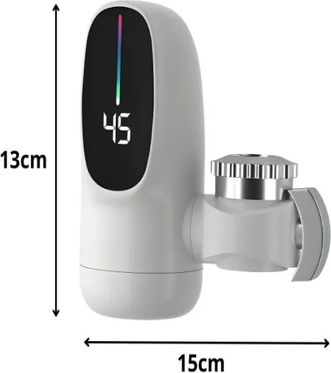 Průtokový ohřívač vody 3000 W s LCD displejem VK24622