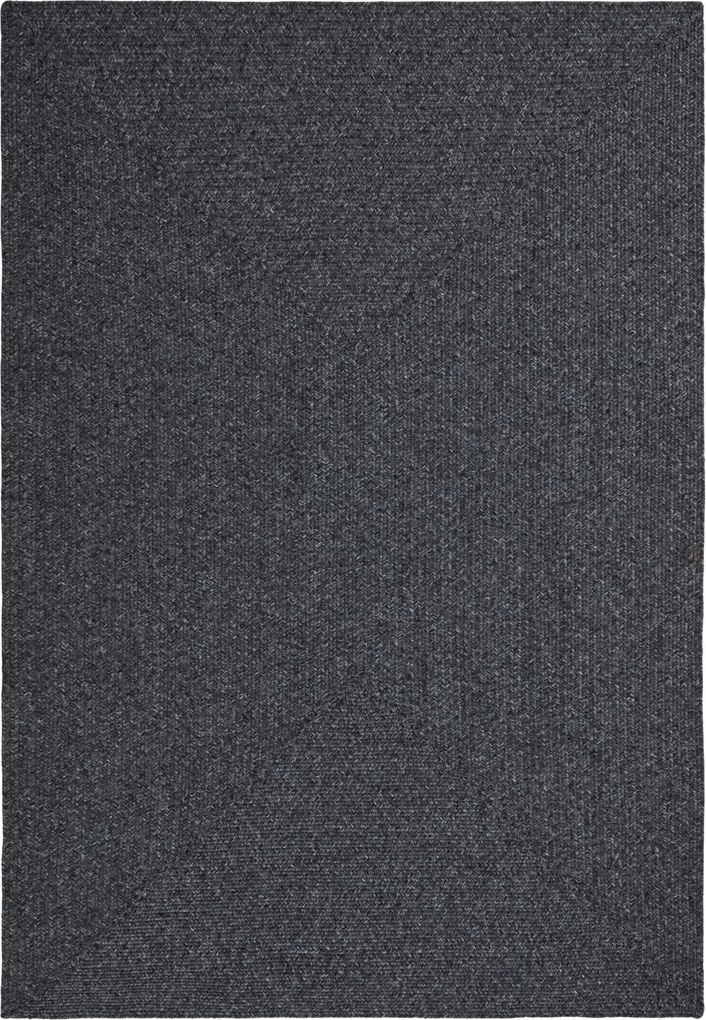 Kusový koberec Braided 105550 Dark Grey – na von aj na doma, 160x230, šedá, chodba / predsieň, Hanse Home