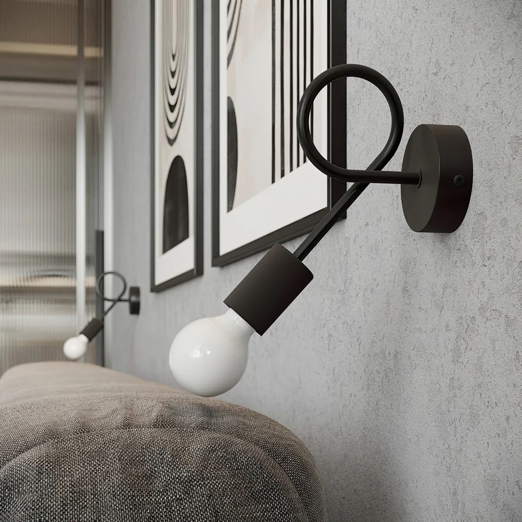 Sollux Lighting Lustr LEVAR 8 černý