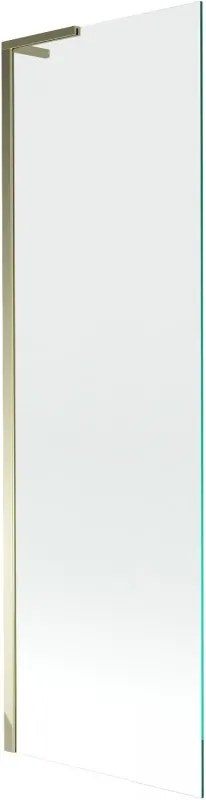 Mexen Next L, 1-křídlová vanová zástěna 60 x 150 cm, 6mm čiré sklo, zlatý lesklý profil, 895-060-000-03-00-50