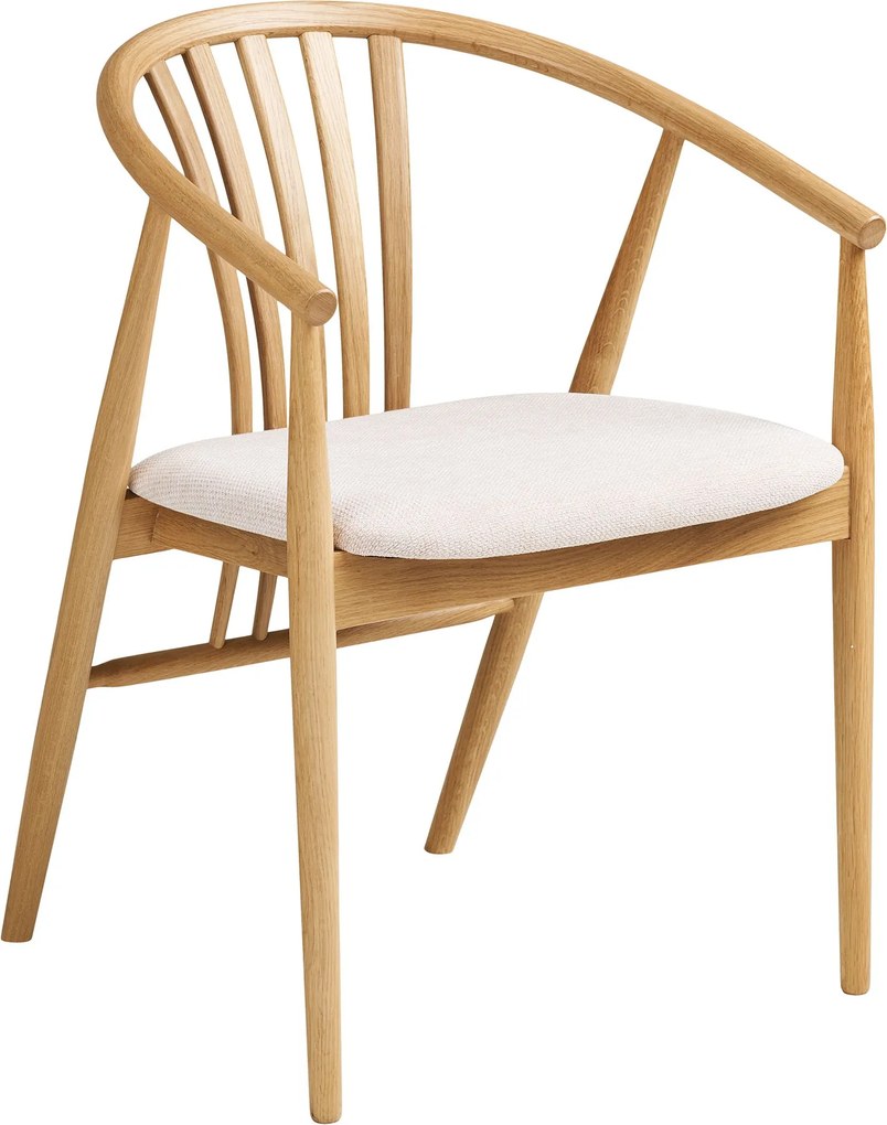House Nordic Jídelní set stolu OSAKA a 6 židlí AGUSTIN světlý 7771002-S