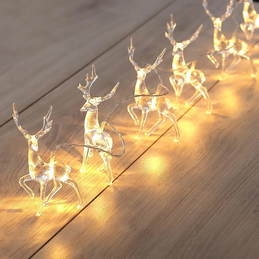 Vánoční LED světýlka REINDEERS teplá bílá