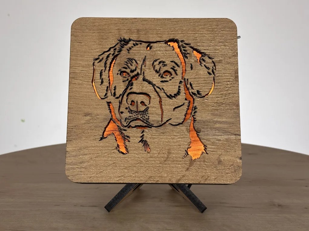 Li-Go "Rottwailer" lampa 19x19cm provedení povrchu: černá s patinou