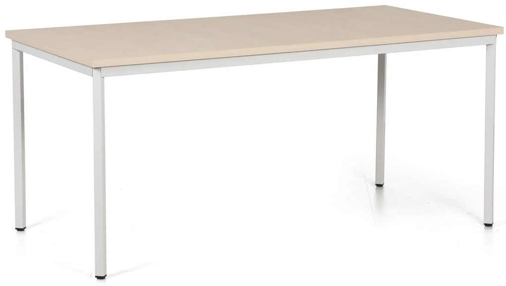 Jídelní stůl TRIVIA, 160x80 cm, šedá podnož, bříza