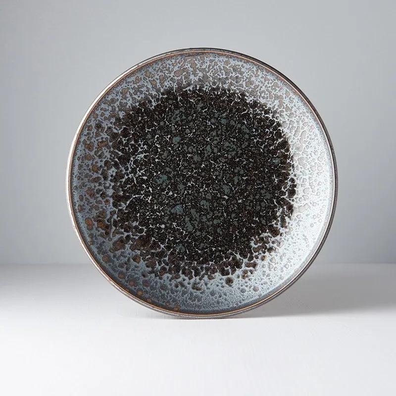 MADE IN JAPAN Kulatý talíř Black Pearl 25 cm 25 × 3,5 cm