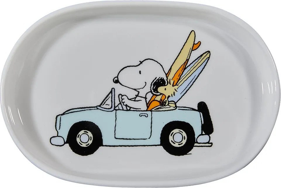 PEANUTS Talířek na šperky oválný Snoopy v kabrioletu 15 x 10 cm