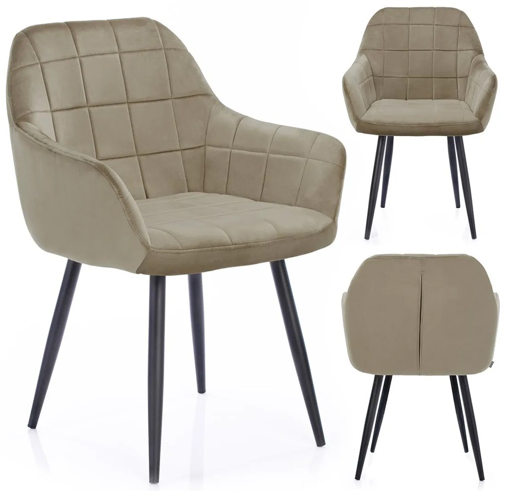 Designová židle Stillo Homede cappuccino, velikost 49x43x81
