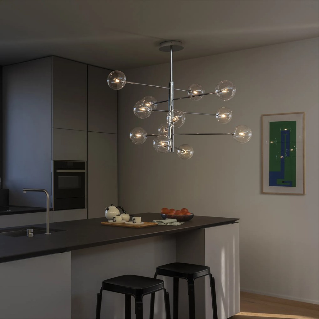 Ideal Lux Závěsné svítidlo EQUINOXE SP12 Barva: Mosaz