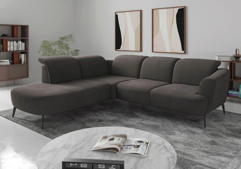 XXXLutz ROHOVÁ SEDAČKA, textil, barvy grafitu Sit & More - Sedací soupravy - 00014401852F