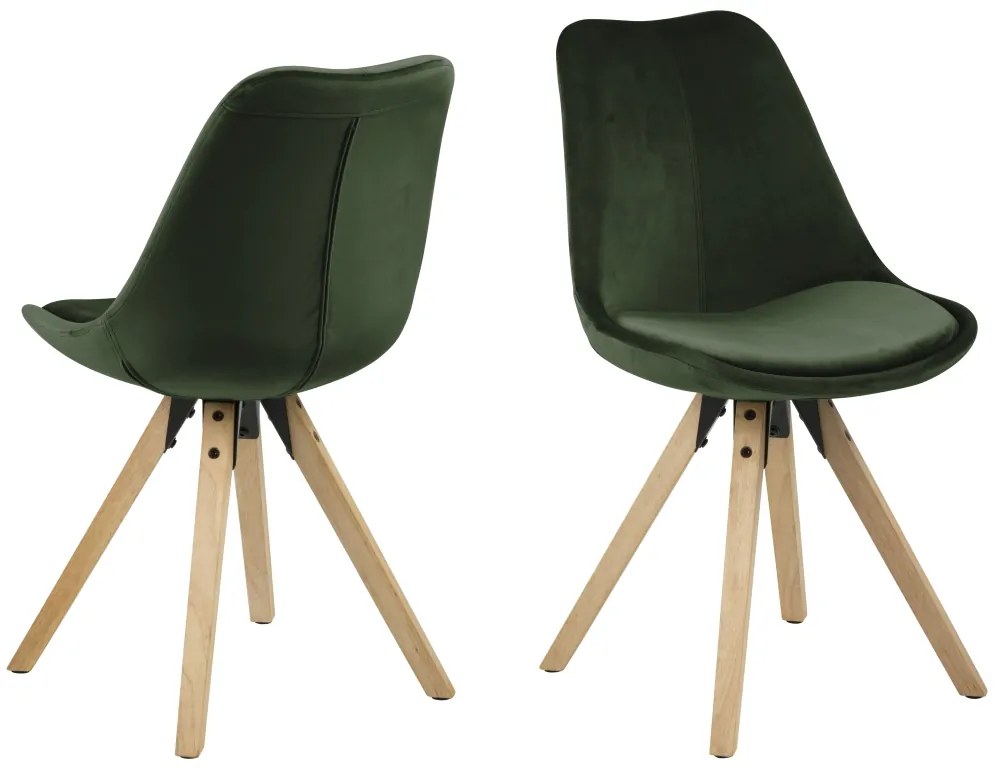 Designové židle Nascha lesní zelená