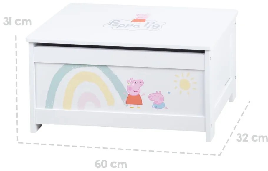 Dětský úložný box 60x32x30 cm Peppa Pig – Roba