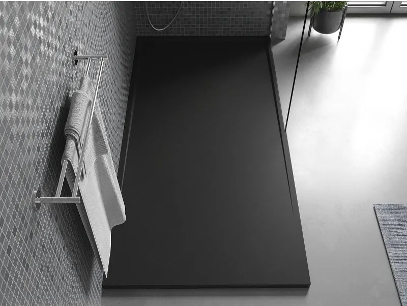 Mexen Amon, SMC obdélníková sprchová vanička 150 x 90 cm, černá, 4F709015